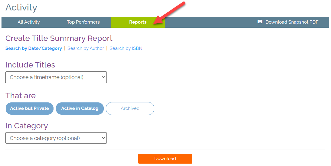 Title Summary Report – NetGalley Client Knowledge Base